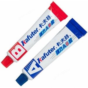 Купить Клей двухкомпонентный Kafuter AB акриловый, 100г. (синий ...